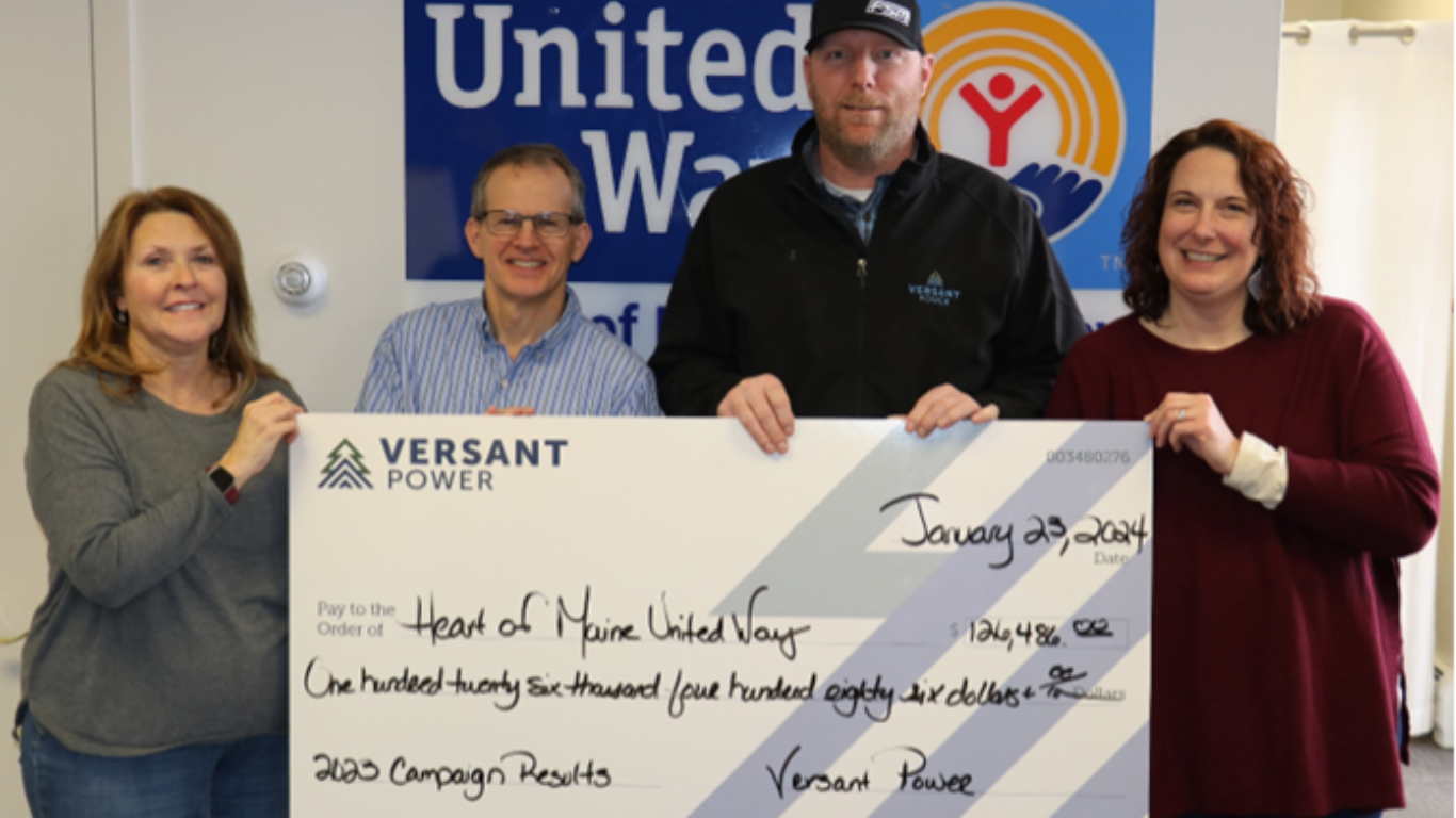 VERSANT POWER AND EMPLOYEES RAISE $126,000 TO HELP THOSE IN NEED - HoME UW